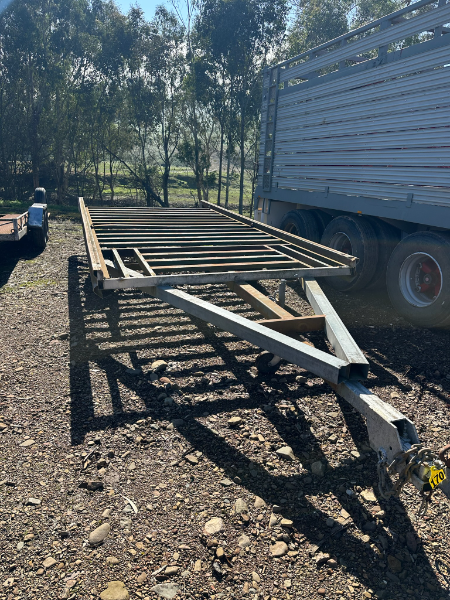 Lot 35 - Homemade Hay Carting Trailer | AuctionsPlus