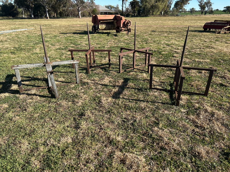 Lot 36 - Hay Stands for round bales | AuctionsPlus