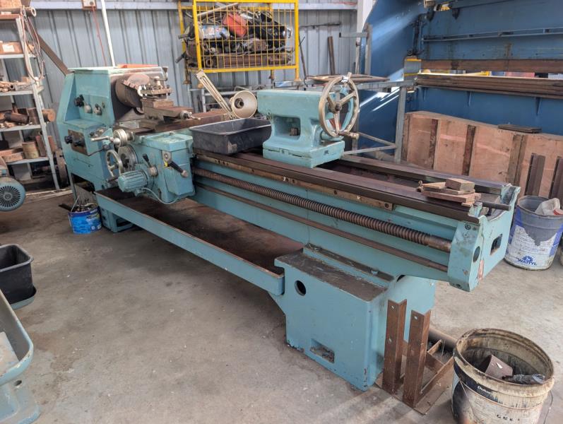 Lot 22 - Metal Lathe 2400mm w/ Tooling (condition unknown) | AuctionsPlus