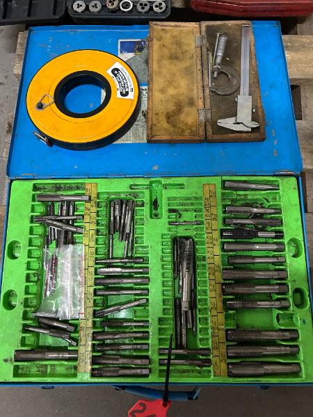 Lot 248 - Tap and Die Sets, Caliper set 30M Tape | AuctionsPlus