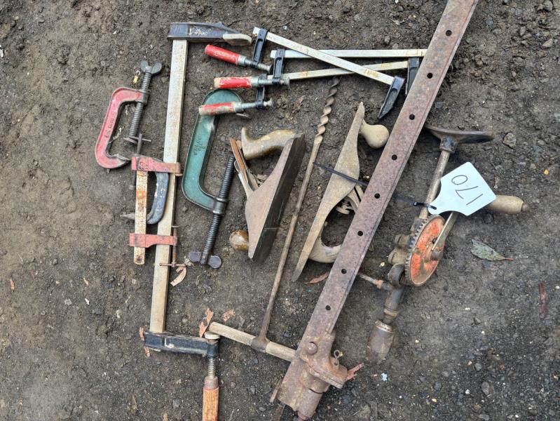 Lot 170 - Assorted Tools/ Clamps/ Hand Saws | AuctionsPlus