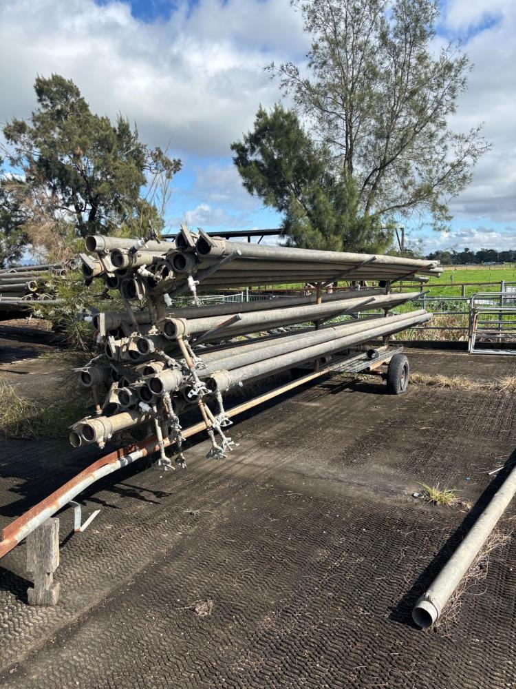 Lot 32 - Pipe Trailer plus Pipes | AuctionsPlus