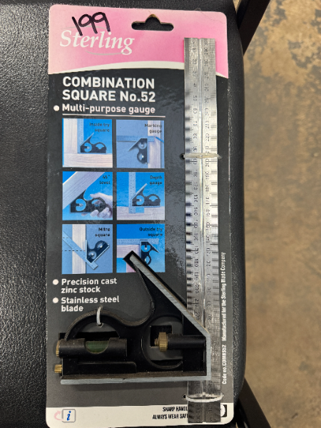 LOT 199 - Sterling Combination Square Rule | AuctionsPlus