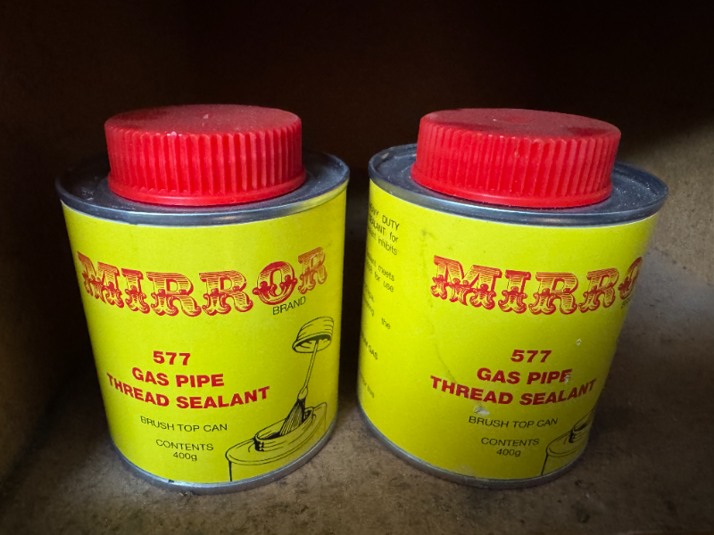 LOT 408 - Mirror Gas Pipe Thread Sealant x 2 | AuctionsPlus