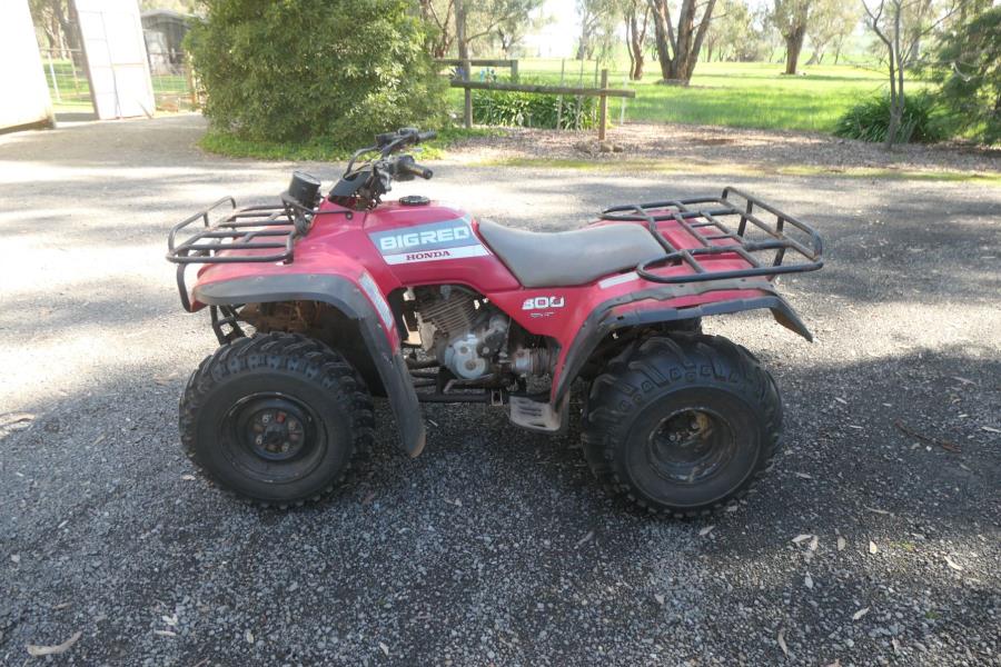 Lot 15 - Honda Big Red 300 4 Wheel Motorbike | AuctionsPlus
