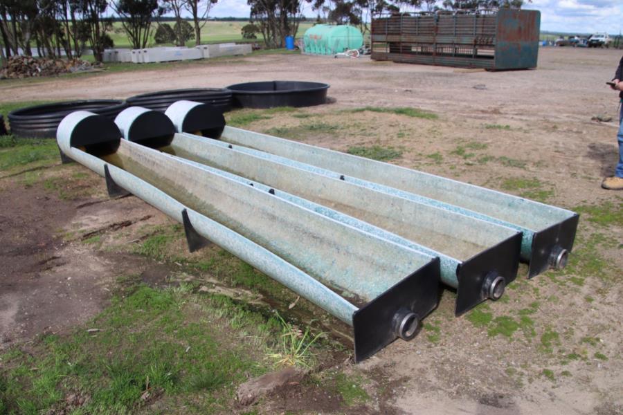 Lot 515 - 3 x Long water troughs | AuctionsPlus