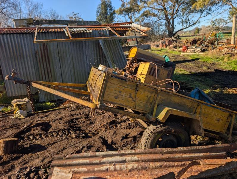 Lot 63 - Car Trailer w/ Tractapac Welder - Petrol Engine, (condition ...