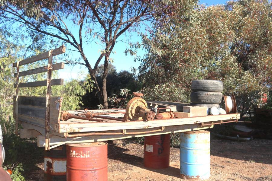Lot 122 - Timber frame tray truck frame | AuctionsPlus