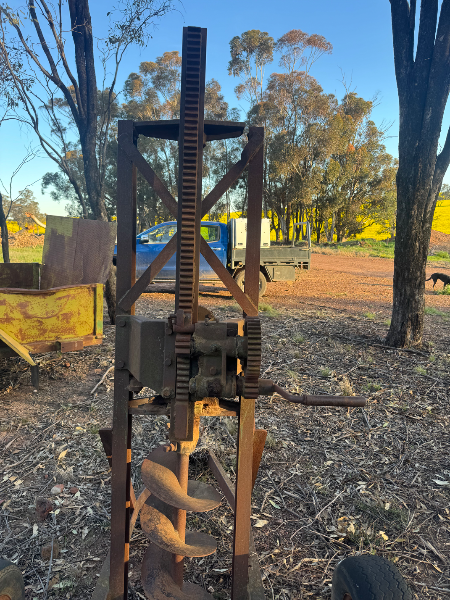 Lot 131 - Home Made Post Hole Digger | AuctionsPlus