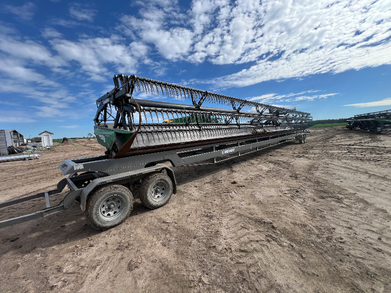 Lot 6 - 2020 Midwest 60ft Draper Front & 4 axle Midwest Trailer ...