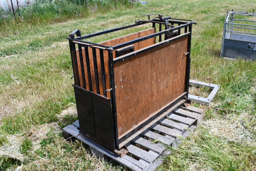 Lot 14 - Sheep muscle scanning/weigh crate | AuctionsPlus