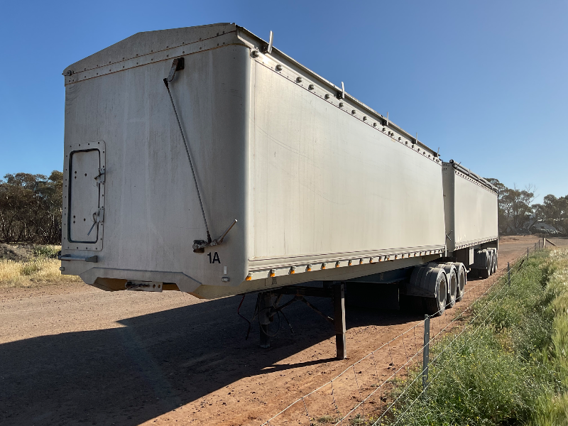 Lot 15 - 2010 Lusty Ems RollBack B-Double Tipper Trailers | AuctionsPlus