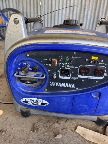 Lot 82 - Yamaha EF2400 IS inverter generator. Petrol. 2.4KV | AuctionsPlus