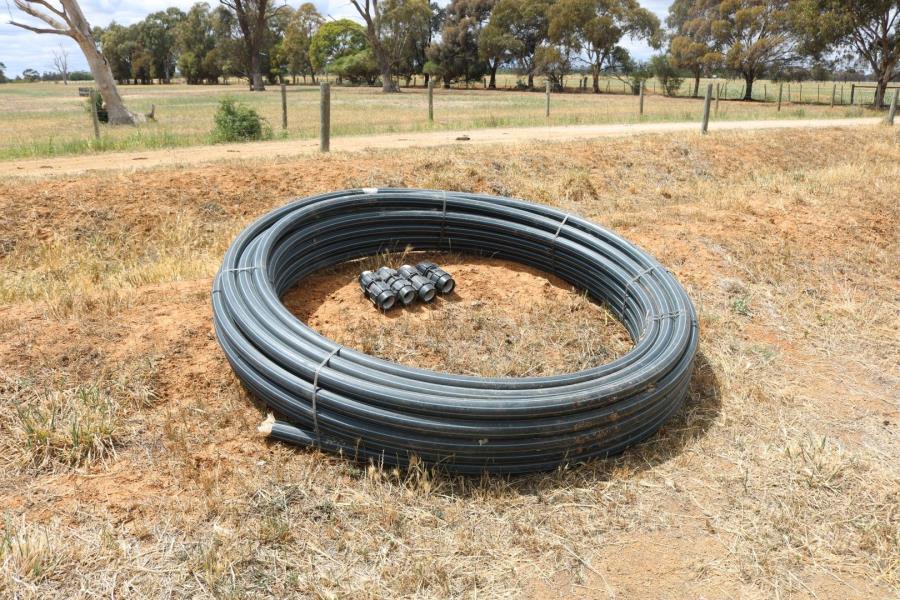 63 mm new Roll of poly pipe | AuctionsPlus