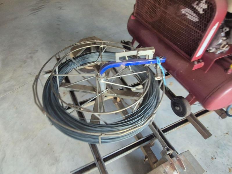 Lot 140 - Fencing Trailer, Compressor & Wire Spinner - Very good order ...