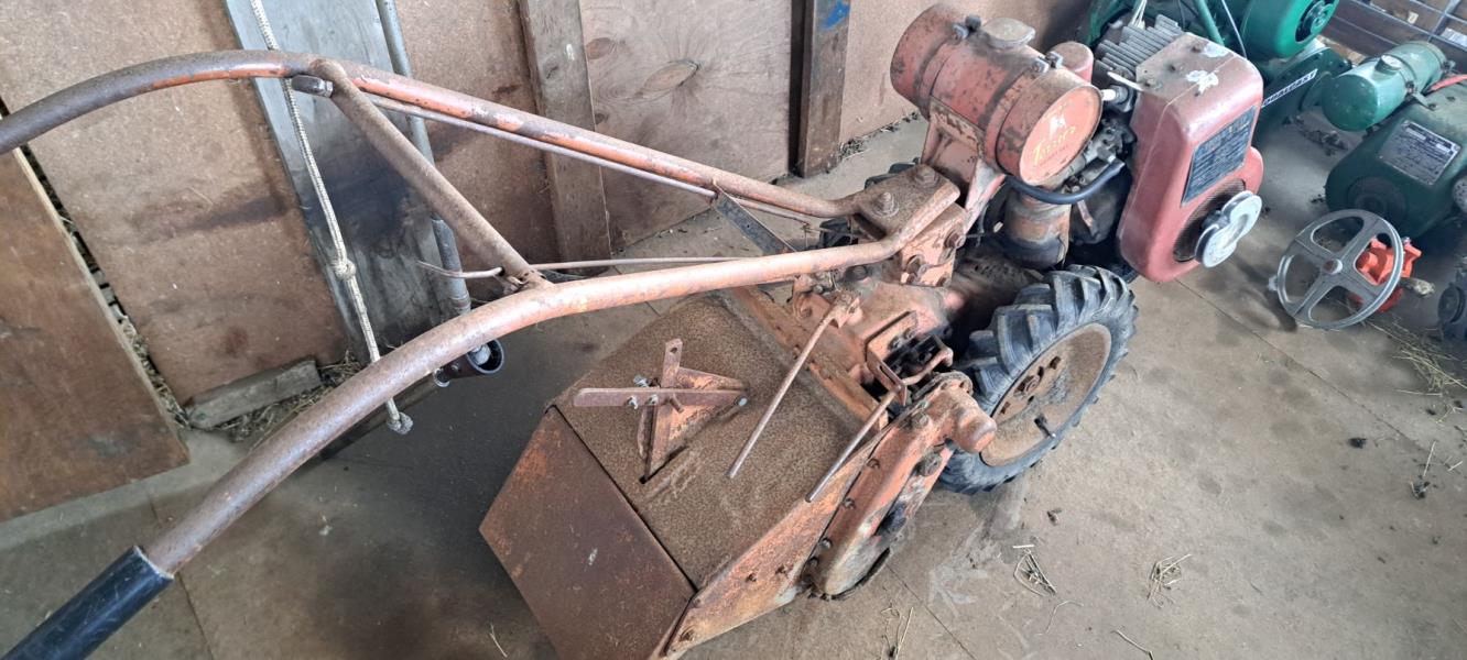 Lot 67 - Howard Terrier Rotary Hoe - Self Propelled & Parts | AuctionsPlus
