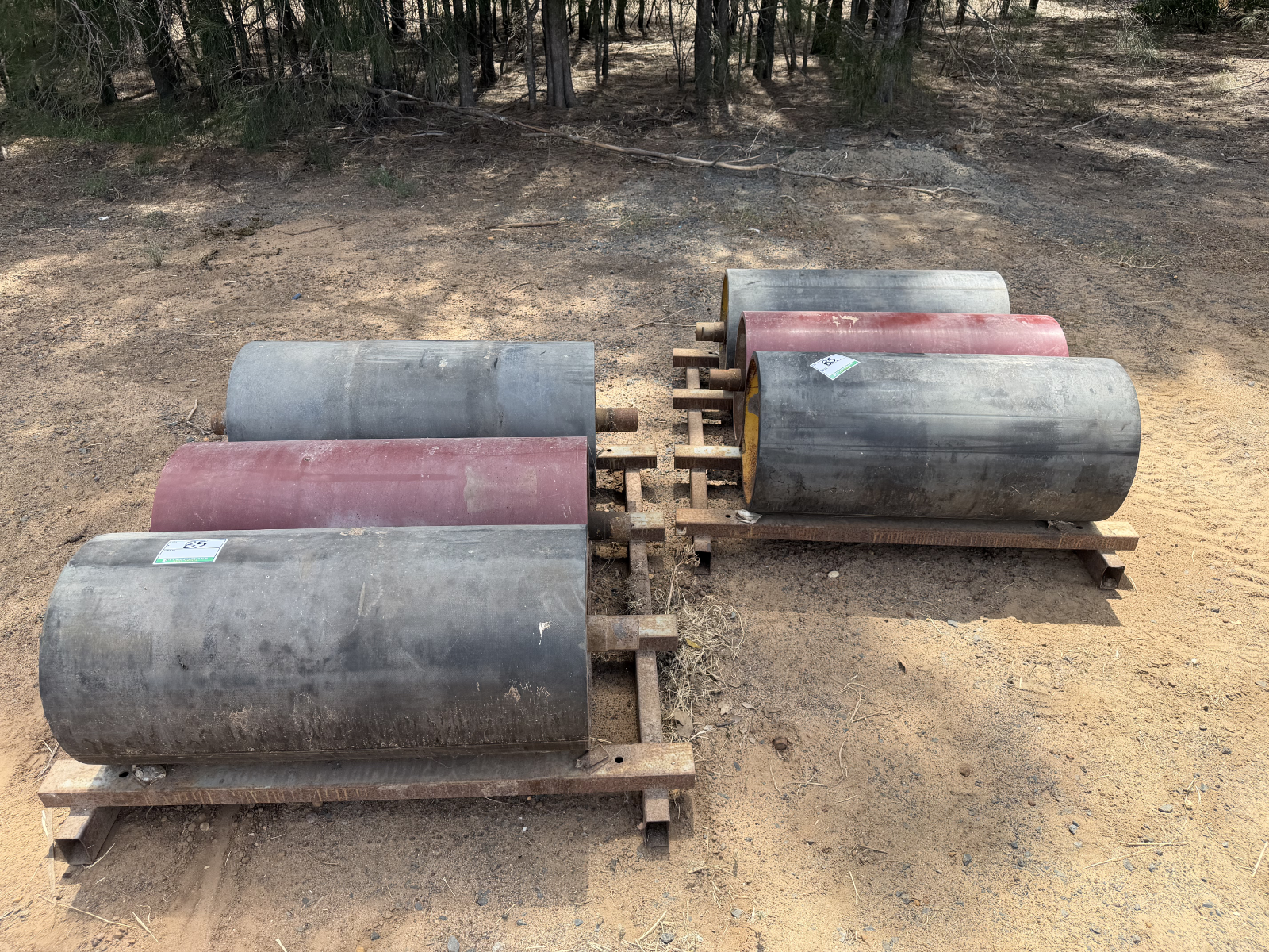 Lot 85 - 6 x rollers, 900mm long x 420mm diameter | AuctionsPlus