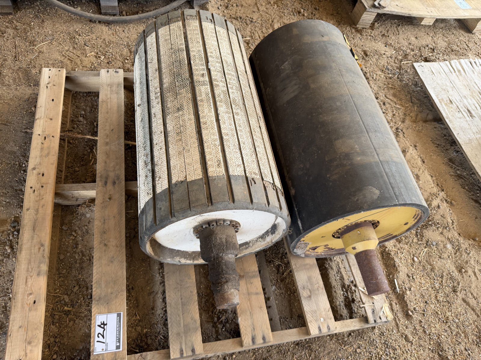 2 x rollers, 750mm long x 410 mm diameter | AuctionsPlus