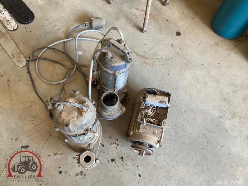 Lot 59 - 2 x Submersible Pumps & Electric Motor | AuctionsPlus